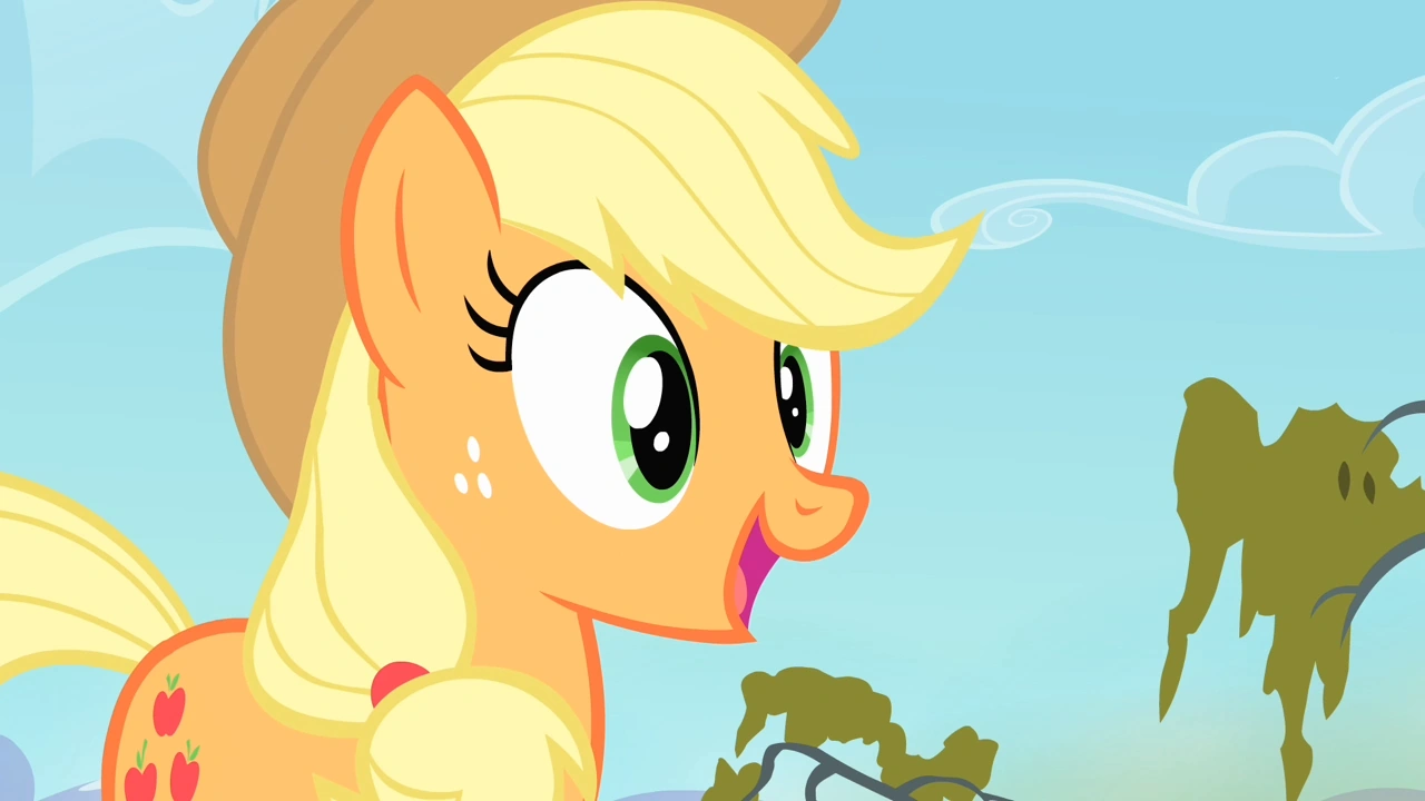 Image - Applejack becomes happy S4E07.png | My Little Pony Friendship ...