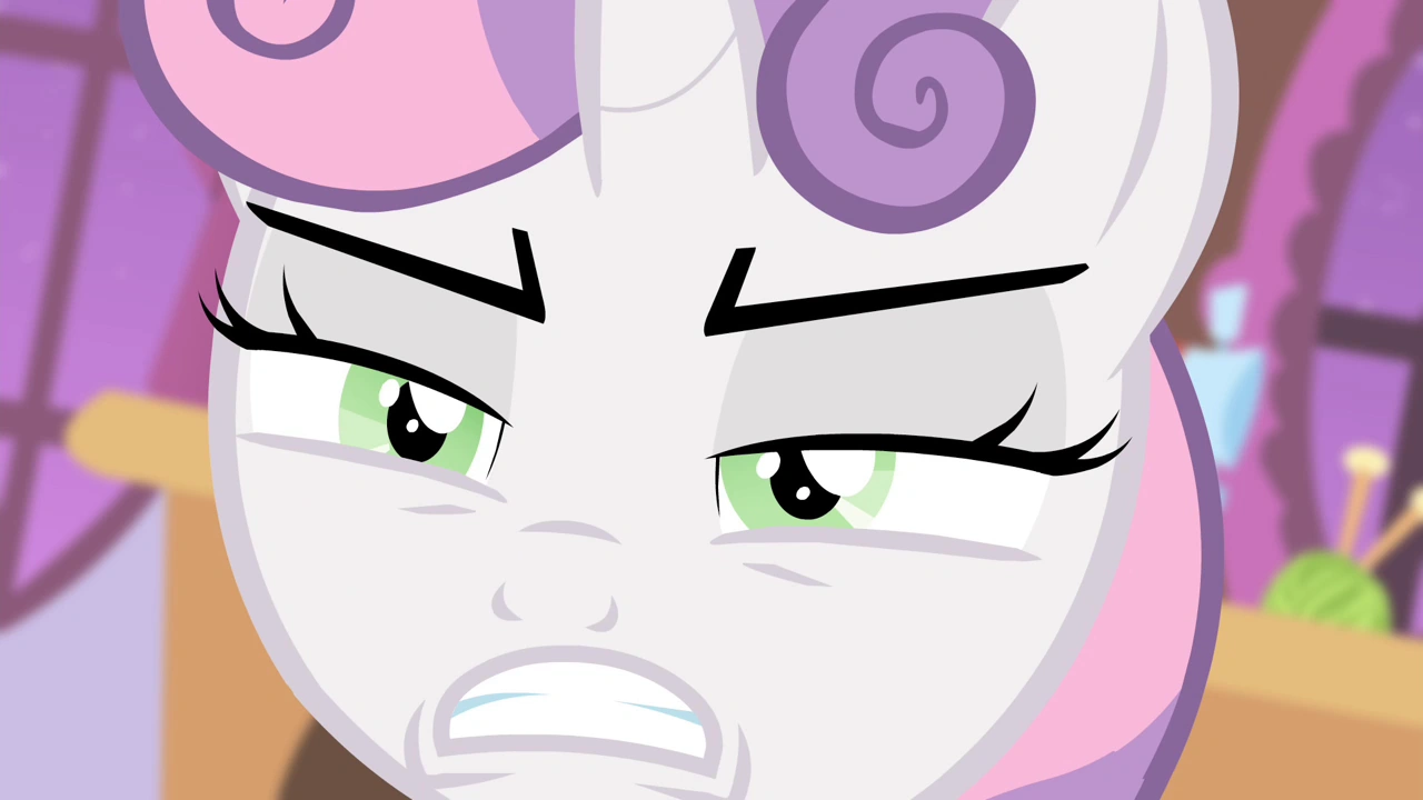 Rarity Angry Face