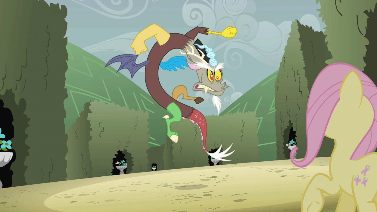 Image - Discord snapping at Fluttershy S2E01.png | My Little Pony ...