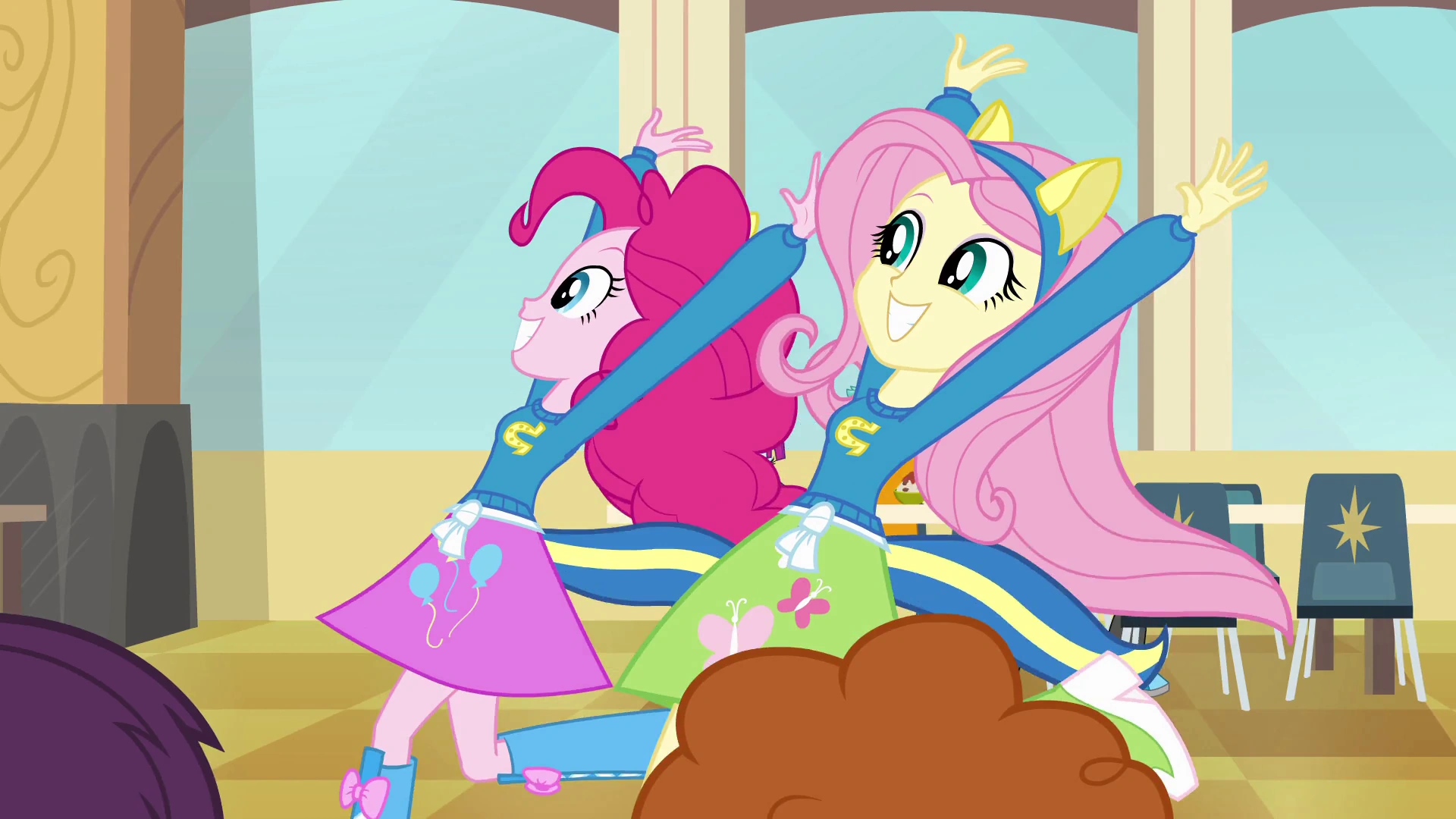 Image - Pinkie Pie and Fluttershy running EG.png | My Little Pony ...