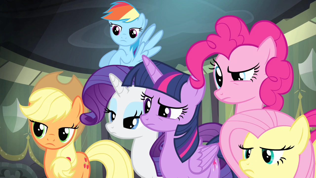 Image - Main ponies annoyed at Spike S4E06.png | My Little Pony ...