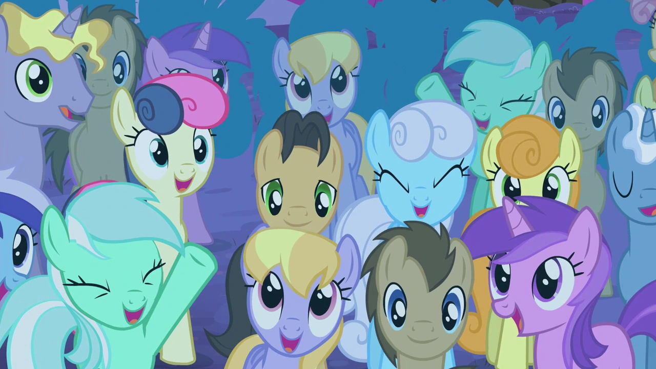 Image - Crowd cheering S4E14.png | My Little Pony Friendship is Magic ...