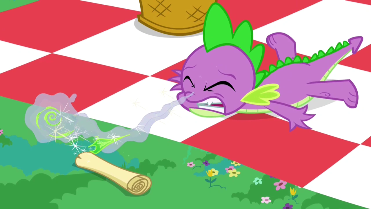 Image - Spike sneezing scroll S2E25.png | My Little Pony Friendship is ...