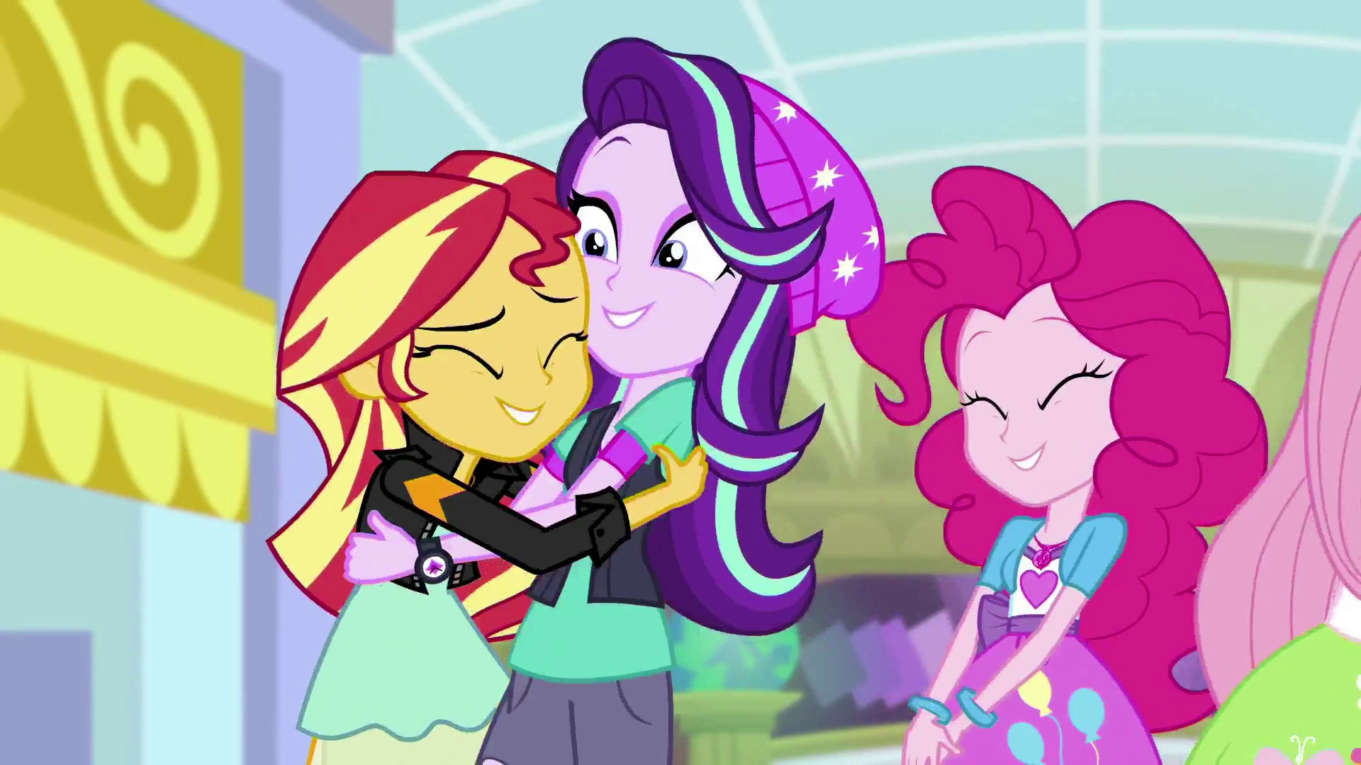 Image - Sunset Shimmer hugging Starlight Glimmer EGS3.png | My Little ...