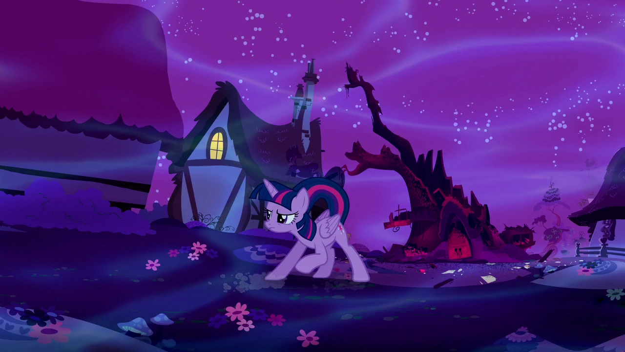 Image - Twilight next to Golden Oak Library ruins S5E13.png | My Little ...