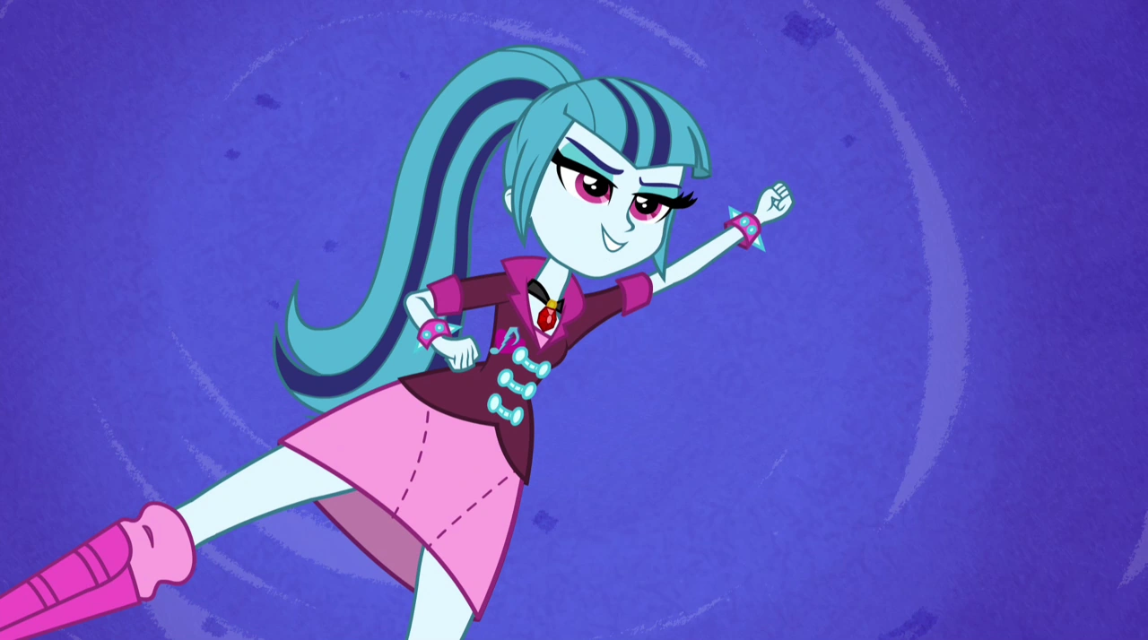 Image - Sonata Dusk shouting "battle!" EG2.png | My Little Pony ...