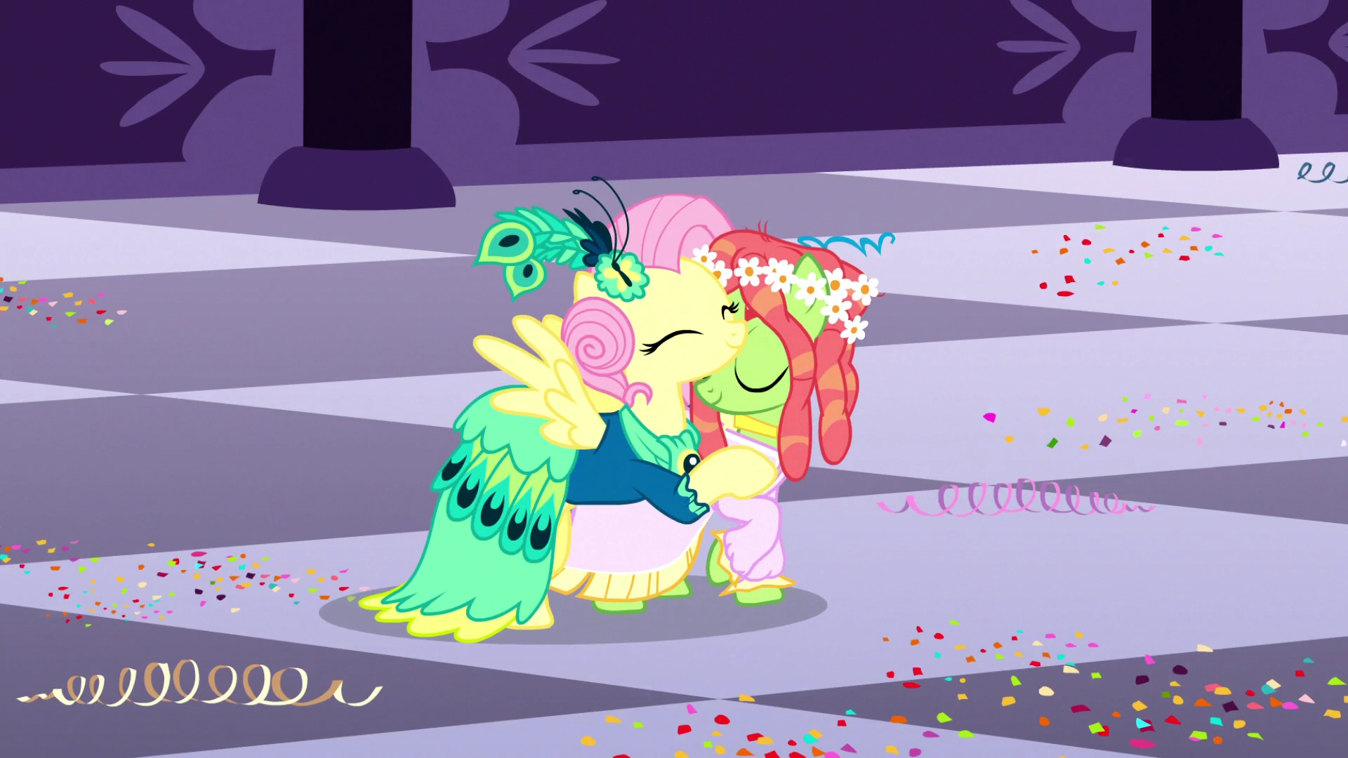 Image - Fluttershy hugging Tree Hugger S5E7.png | My Little Pony ...