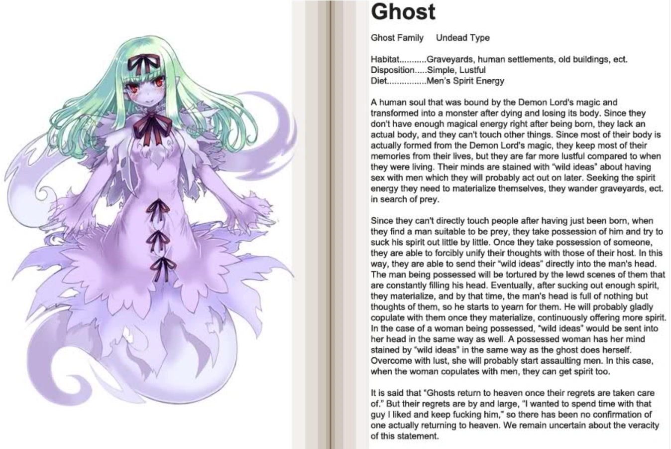Image - Ghost.PNG | Monster Girl Encyclopedia Wiki | Fandom powered by ...