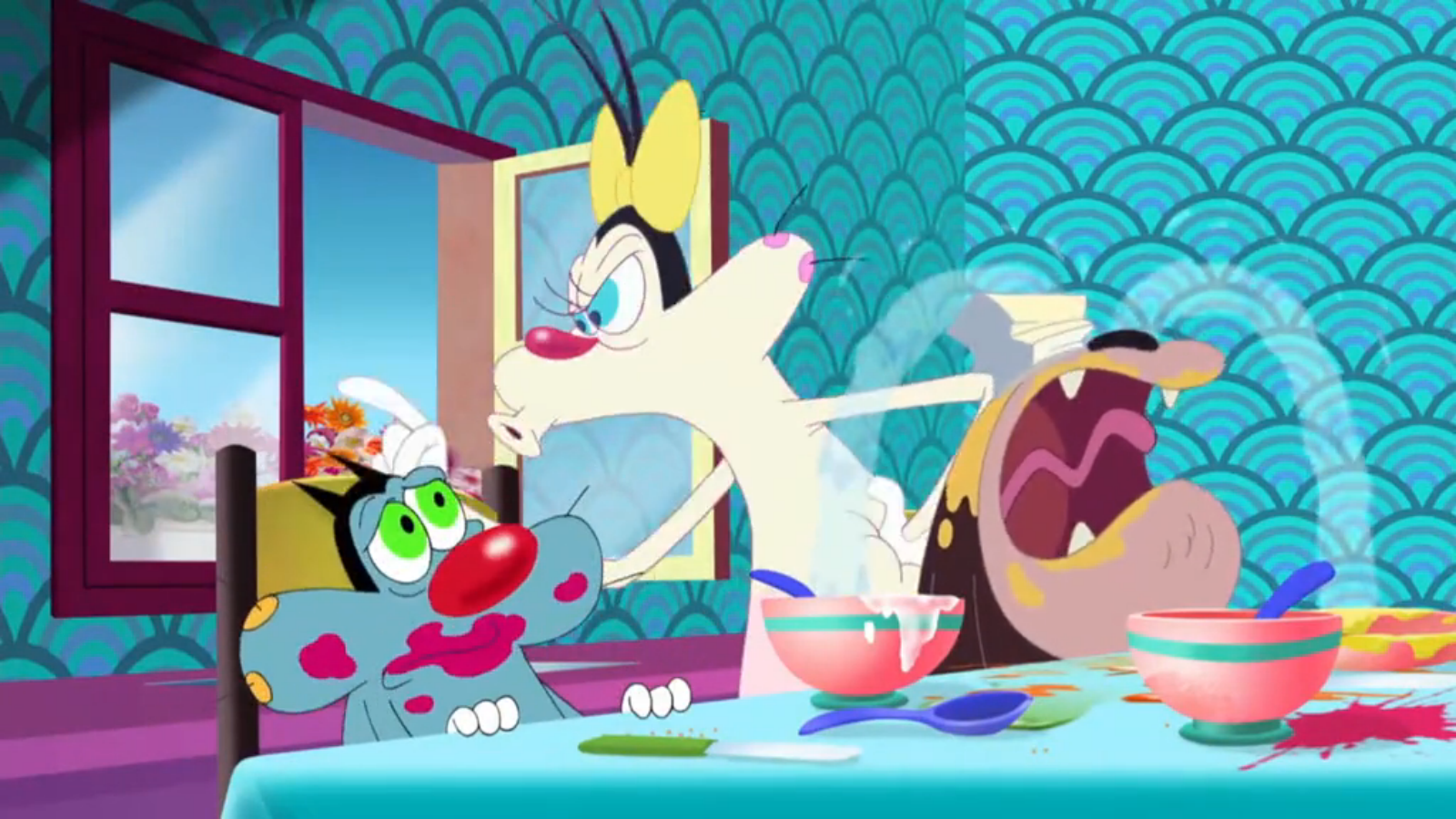 Image Olivia Reprimanding Oggypng Oggy And The Cockroaches Wiki Fandom Powered By Wikia