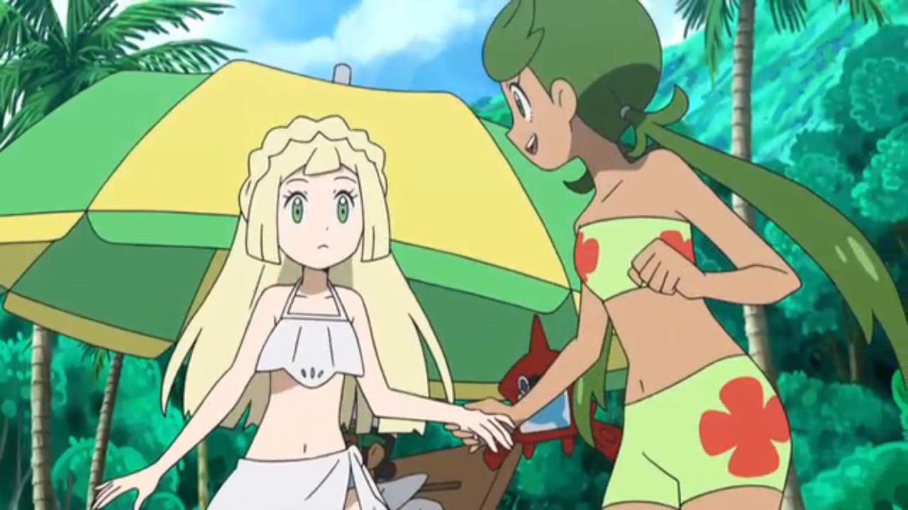 Image Mallow And Lillie In Beach Png Heroes Wiki Fandom Powered By