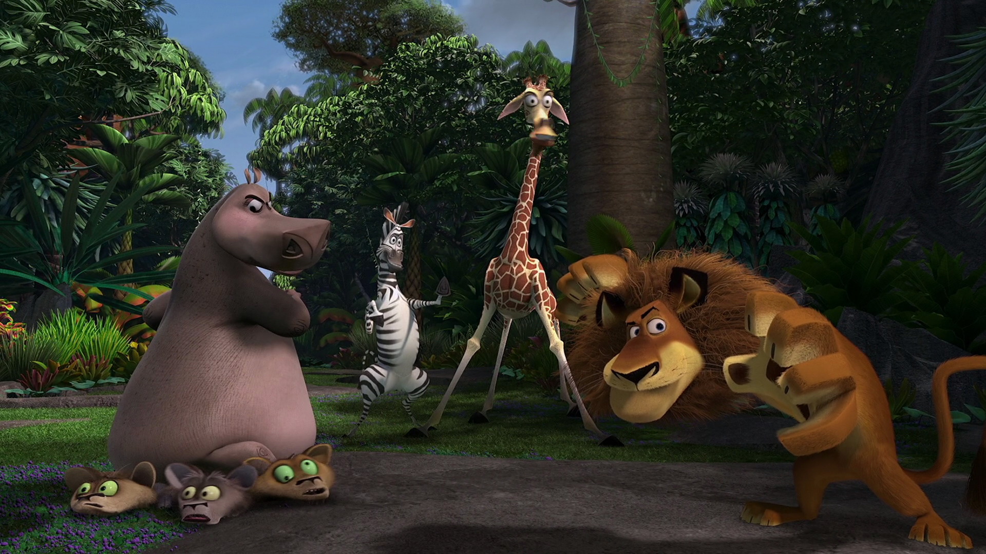 Image - Alex Marty Gloria & Melman fighting the Fossa.jpg | Heroes Wiki ...