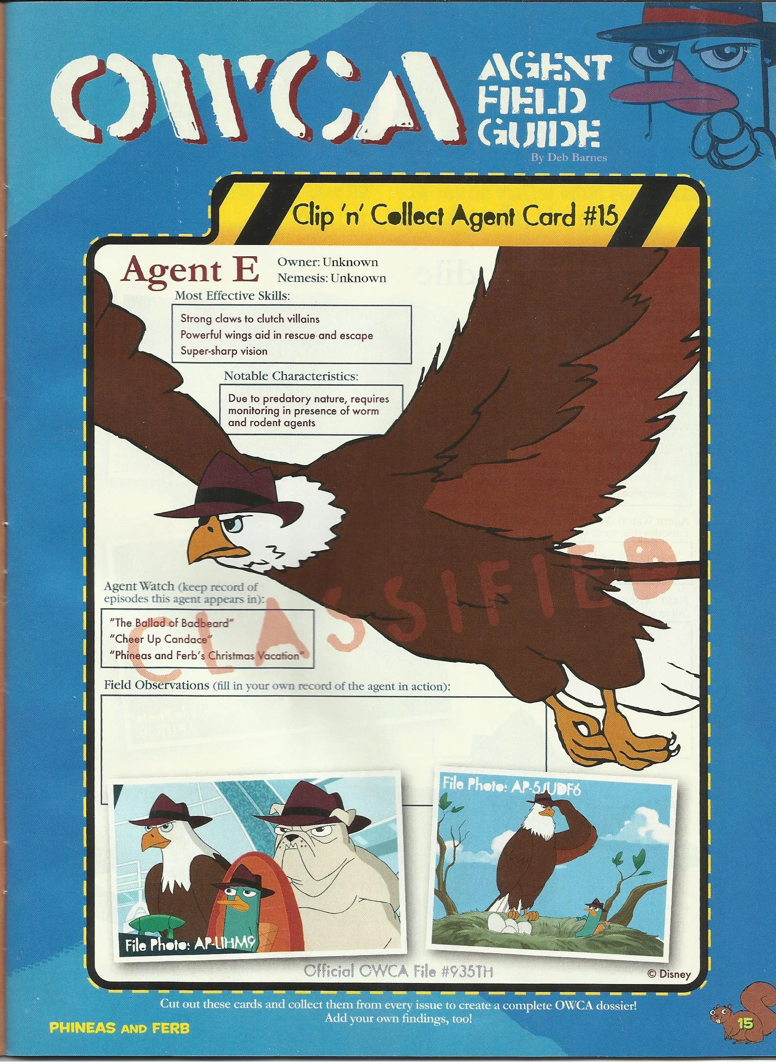 Image - OWCA Agent Card 3.jpg | Phineas and Ferb Wiki | Fandom powered ...