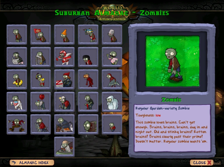 Image - Suburban almanac Zombies WoW modded.PNG | Plants vs. Zombies ...
