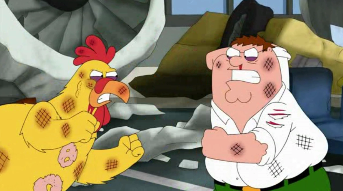 Image - Peter Griffin vs. Ernie the Giant Chicken.png | Superpower Wiki ...