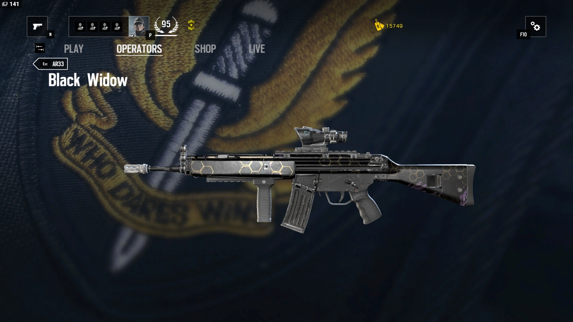 Image - AR33 Black Widow.png | Rainbow Six Wiki | FANDOM powered by Wikia