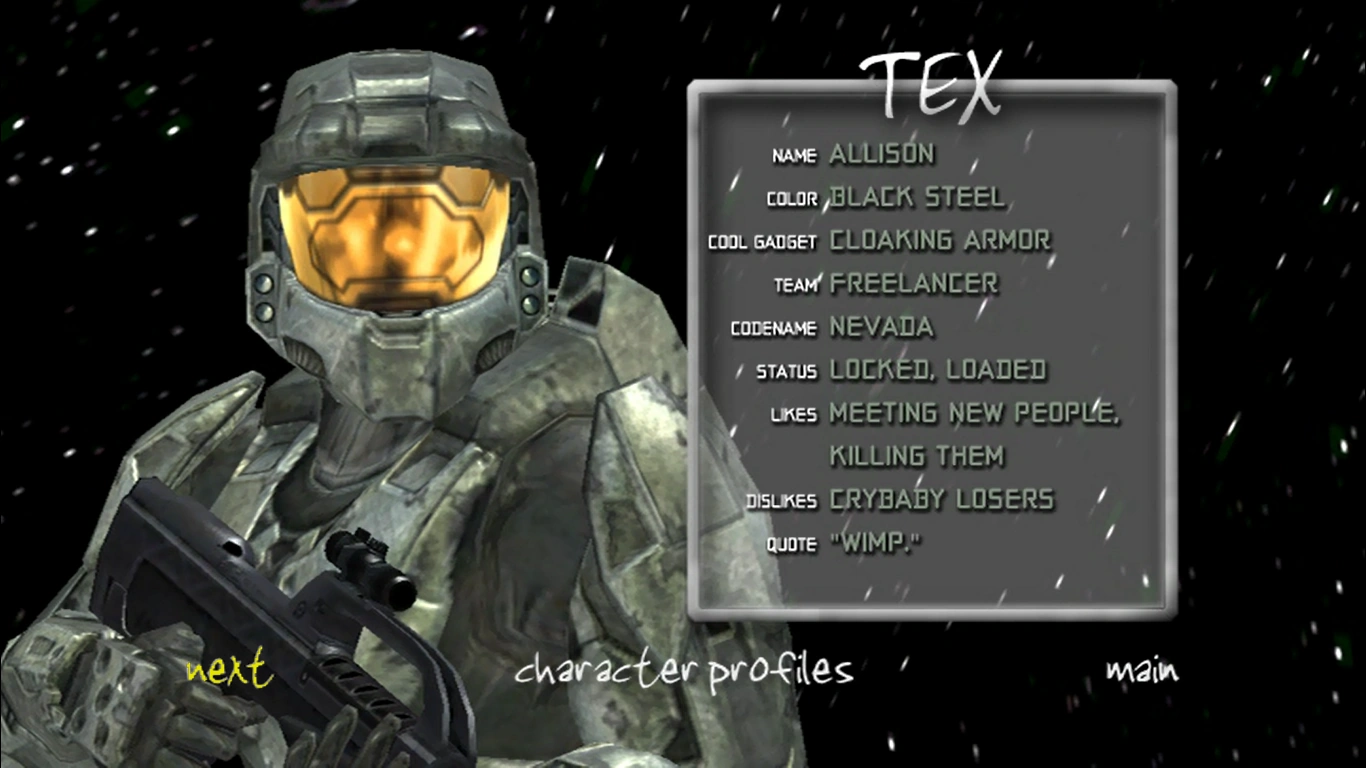 Image - Tex S4 Bio.png | Red vs. Blue Wiki | Fandom powered by Wikia