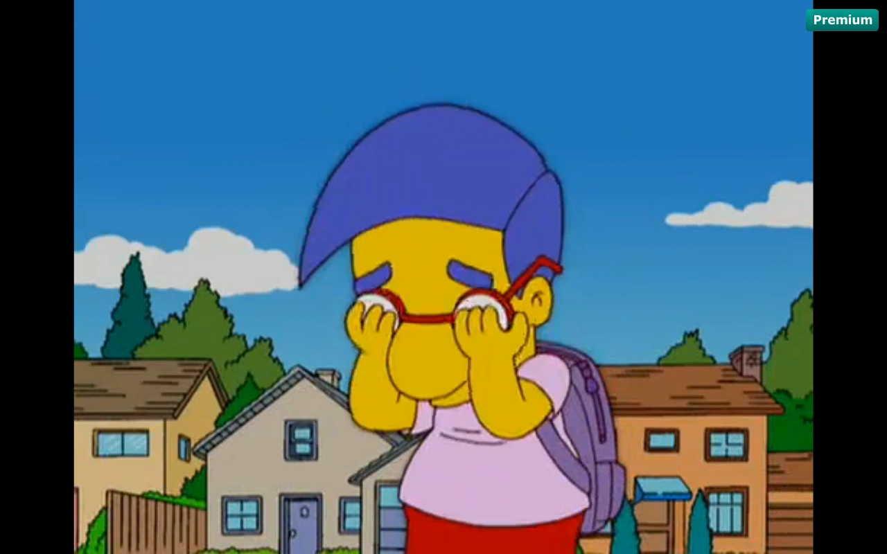 Image - Milhouse crying.PNG | Simpsons Wiki | FANDOM powered by Wikia