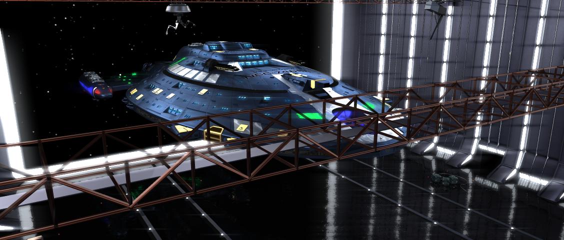 Image - ISS Voyager Docks with DS12 II Compilation.jpg | Star Trek ...