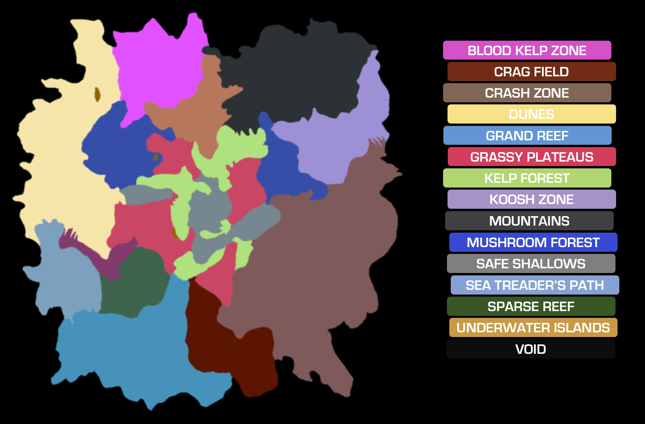 Subnautica lost river map with thermal vents - meryhm