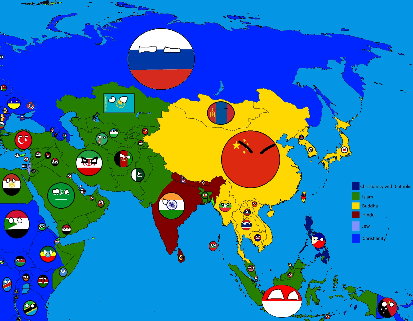 Image - Religions of Asia in Countryballs.png | TheFutureOfEuropes Wiki ...