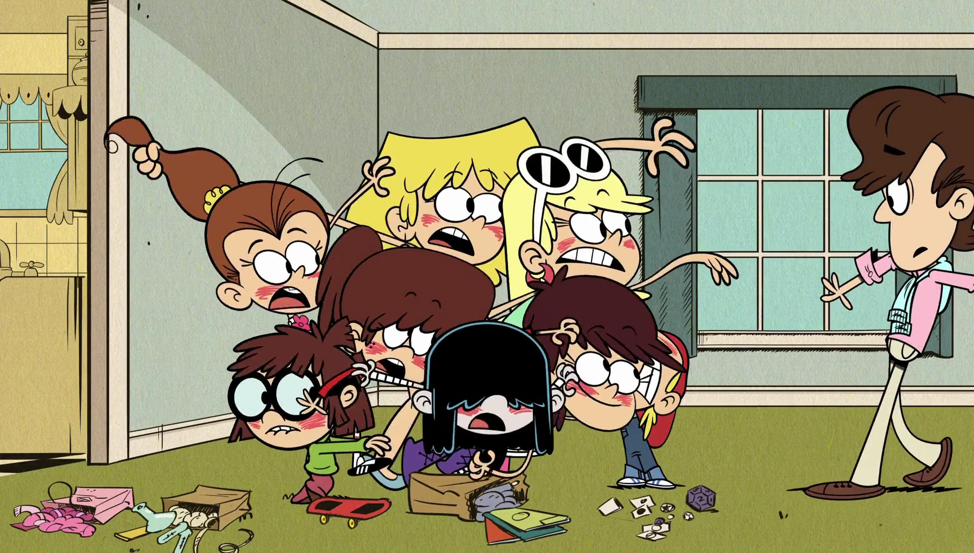 Image - S1E26A Sisters approach Hugh.png | The Loud House Encyclopedia ...