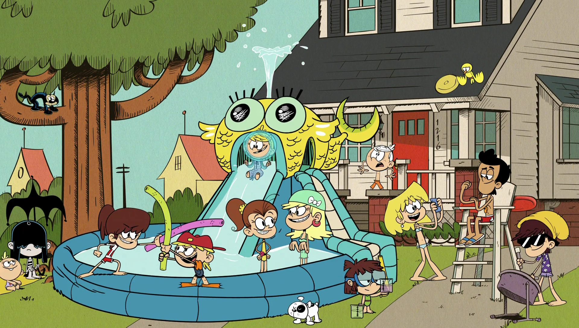 Image - S1E08A Pool party out front.png | The Loud House Encyclopedia ...