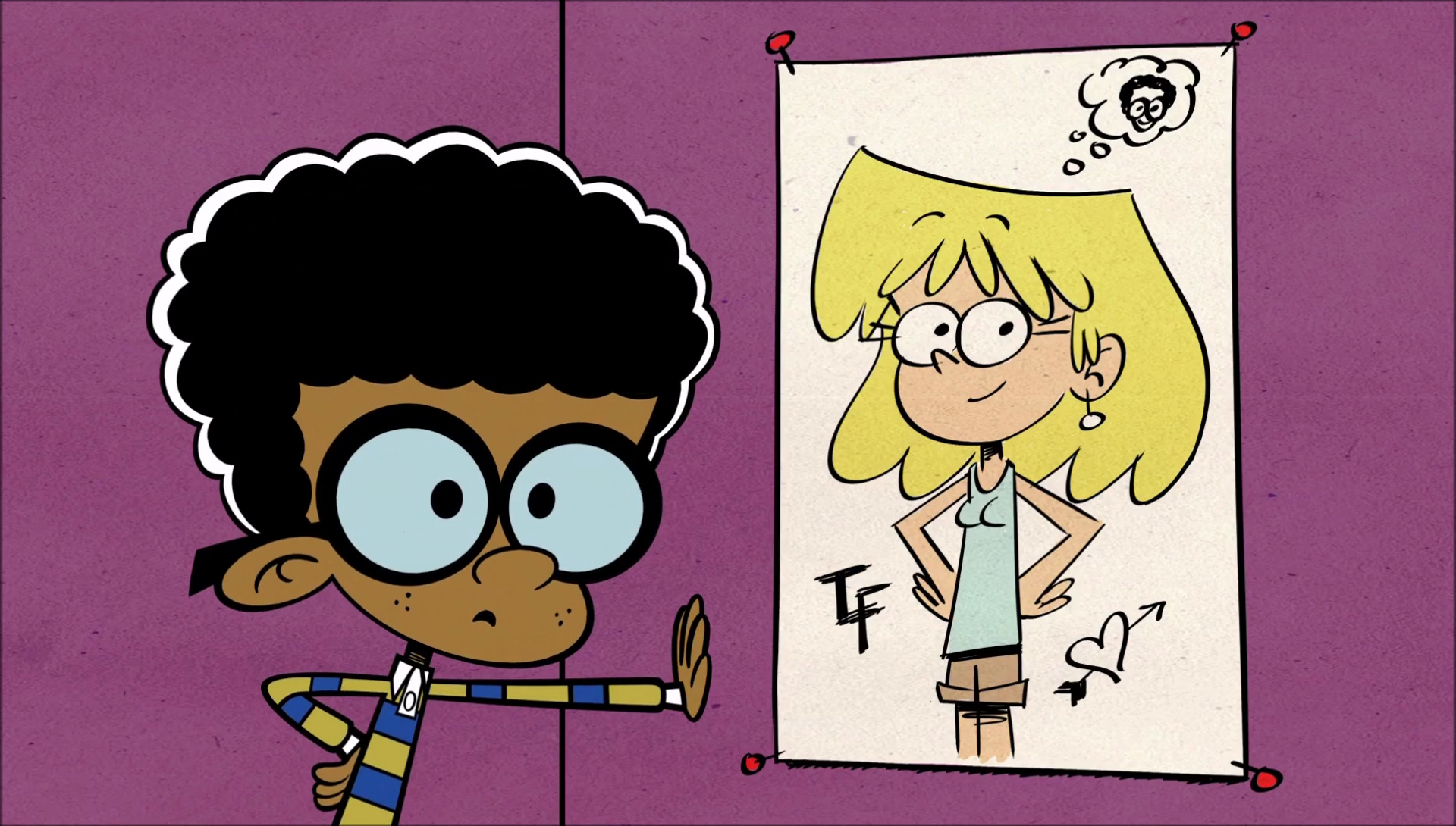 Image S1e01a Clyde With Poster Of Loripng The Loud House Encyclopedia Fandom Powered By Wikia