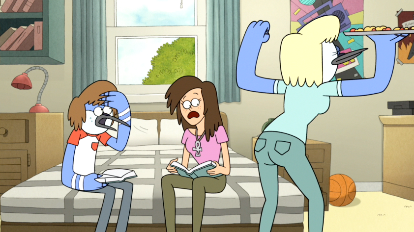 Image S6e01038 Mordecais Mom Shaking Itpng Regular Show Wiki Fandom Powered By Wikia