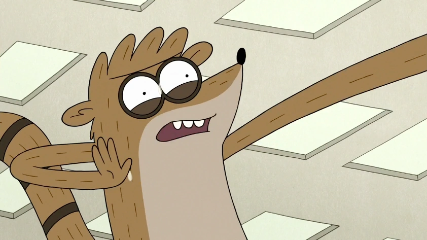 Image - S7E25.190 Rigby Screaming Hamboning.png | Regular Show Wiki ...
