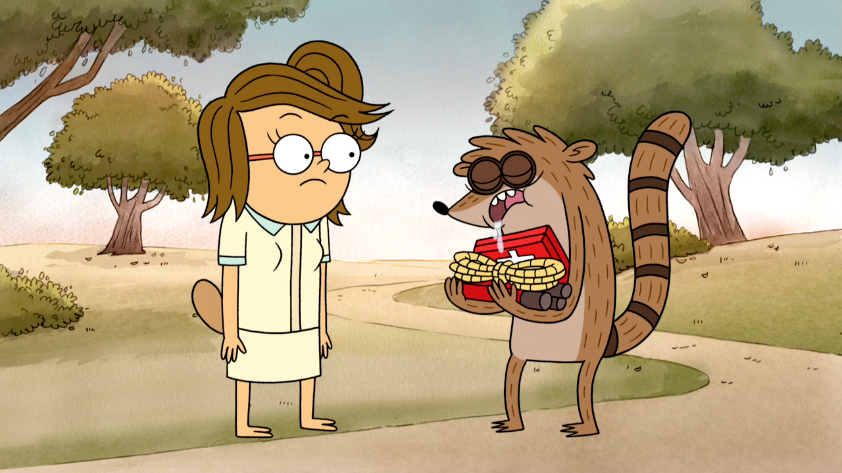 Image S5e36010 Eileen Staring At Rigbypng Regular Show Wiki Fandom Powered By Wikia