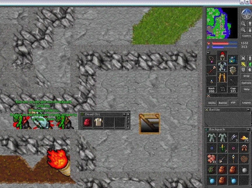 Sam's Old Backpack Quest | TibiaWiki | FANDOM powered by Wikia