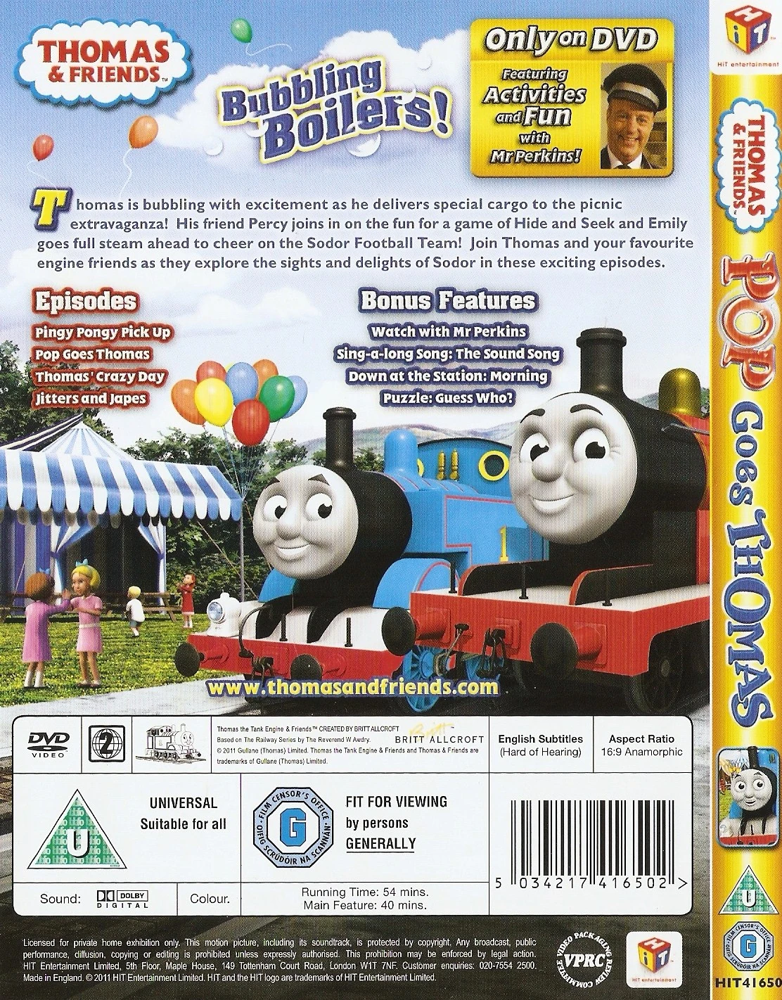 Image - PopGoesThomas(DVD)UKbackcoverandspine.jpg | Thomas the Tank ...
