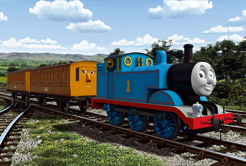 Image - ThomaswithAnnieandClarabelCGIpromo.png | Thomas the Tank Engine ...