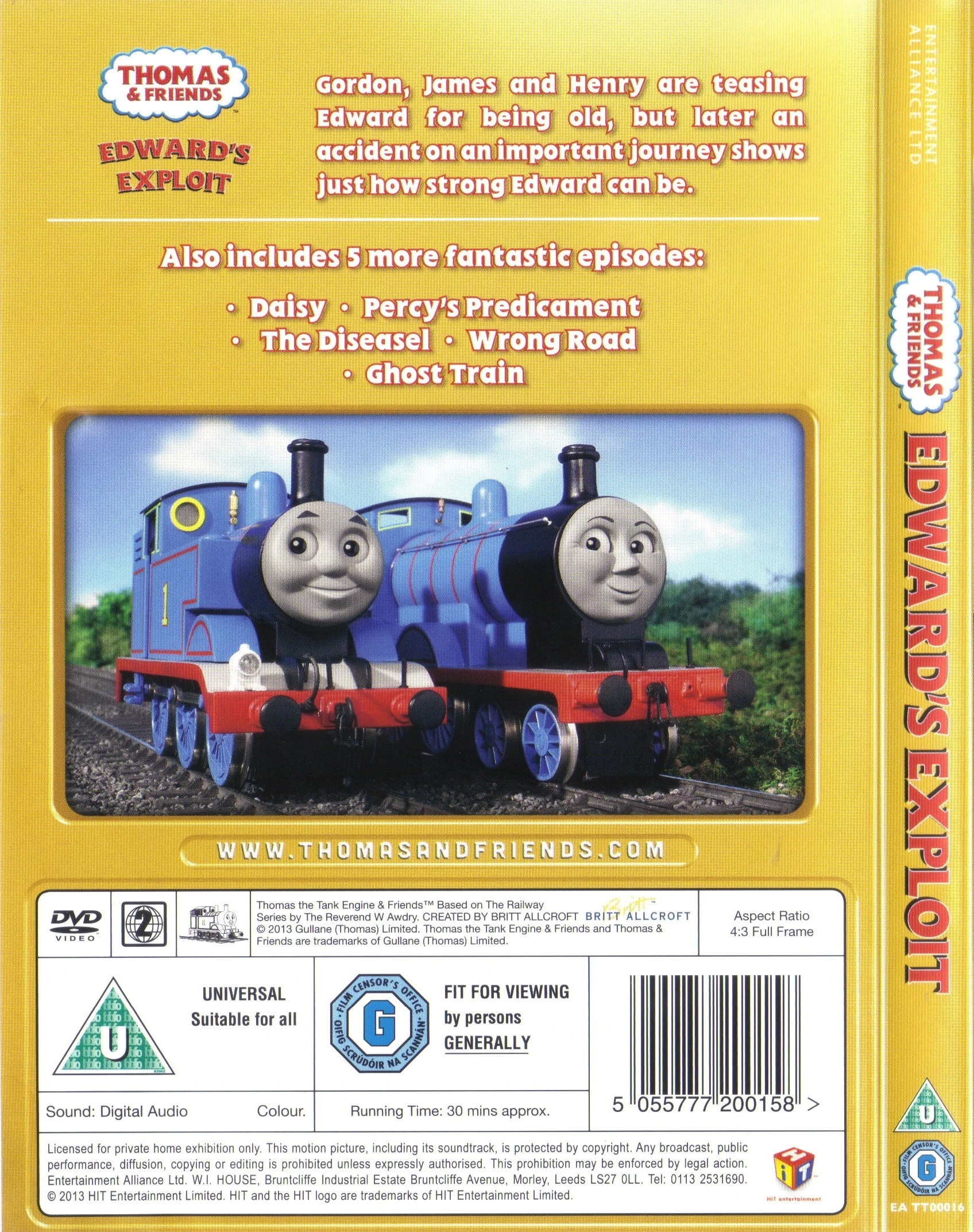 Edward's Exploit (UK DVD) | Thomas the Tank Engine Wikia | FANDOM powered by Wikia