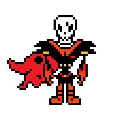 Undertale demo underfell papyrus sprite - scribedrop