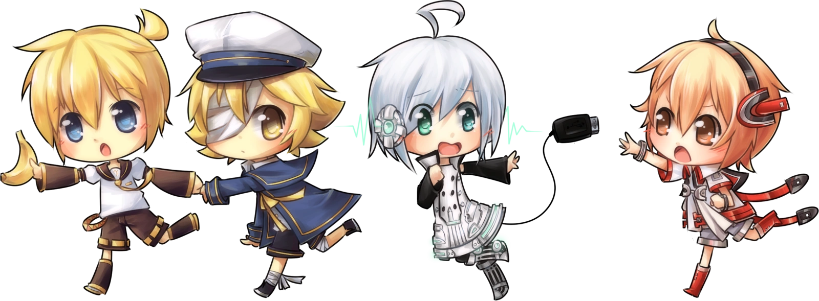 Imagen - Chibi vocaloids by kittirawr-d67spgr.png | Vocaloid Wiki ...