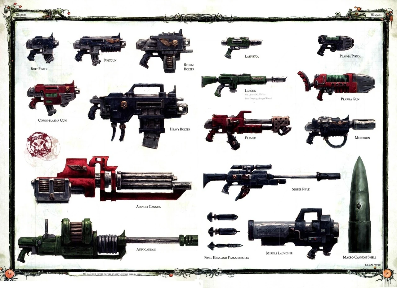 Image - Various Imperial Weapons.jpg | Warhammer 40k | FANDOM powered ...