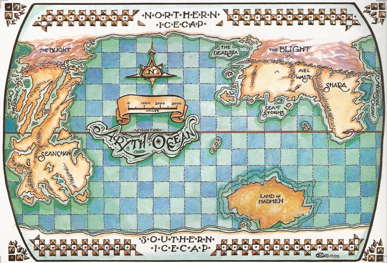 Repainted Wheel of Time Map! : r/WoT