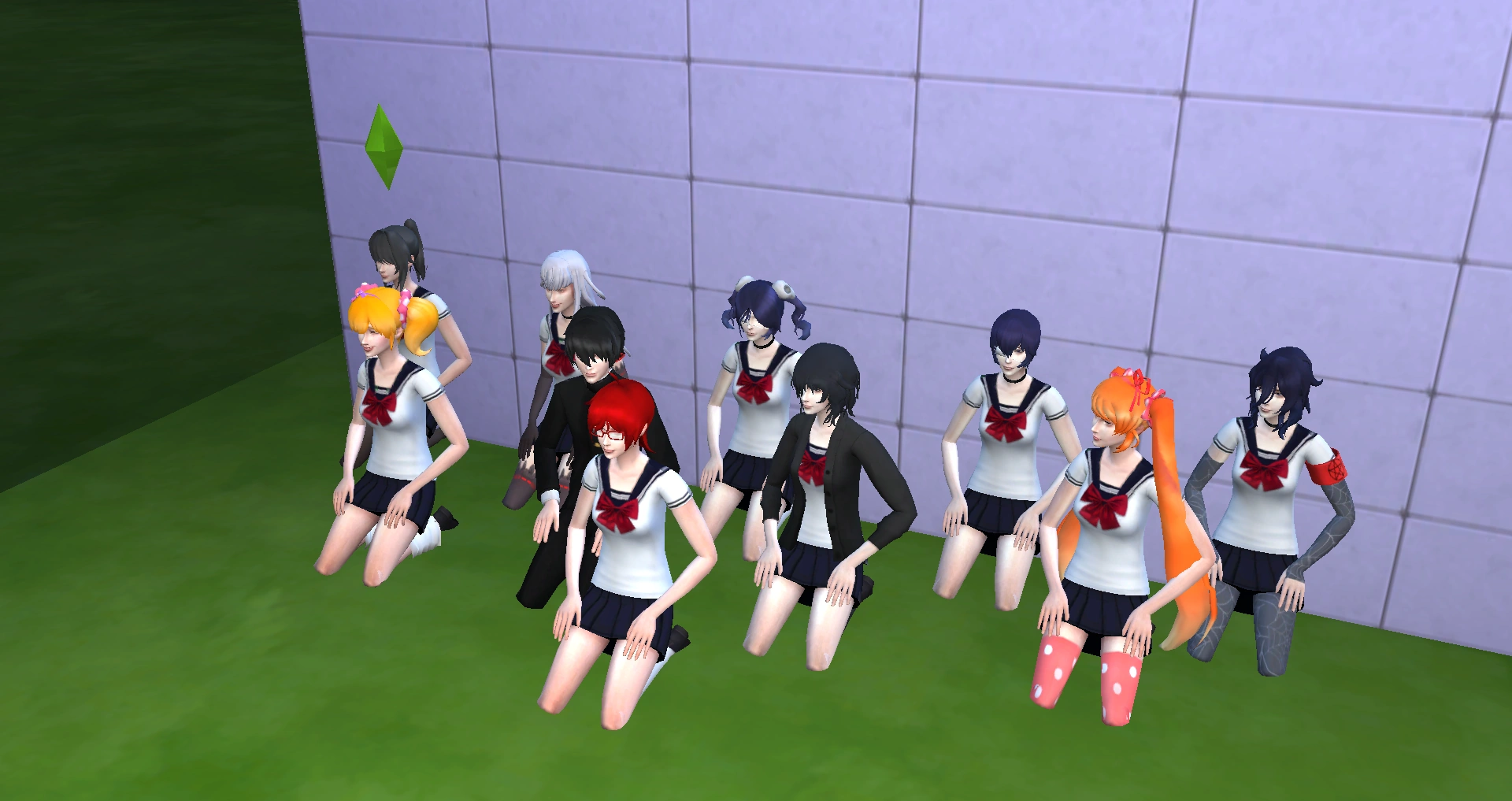 Yandere simulator rivals hairstyles sims 4 cc - herodsae